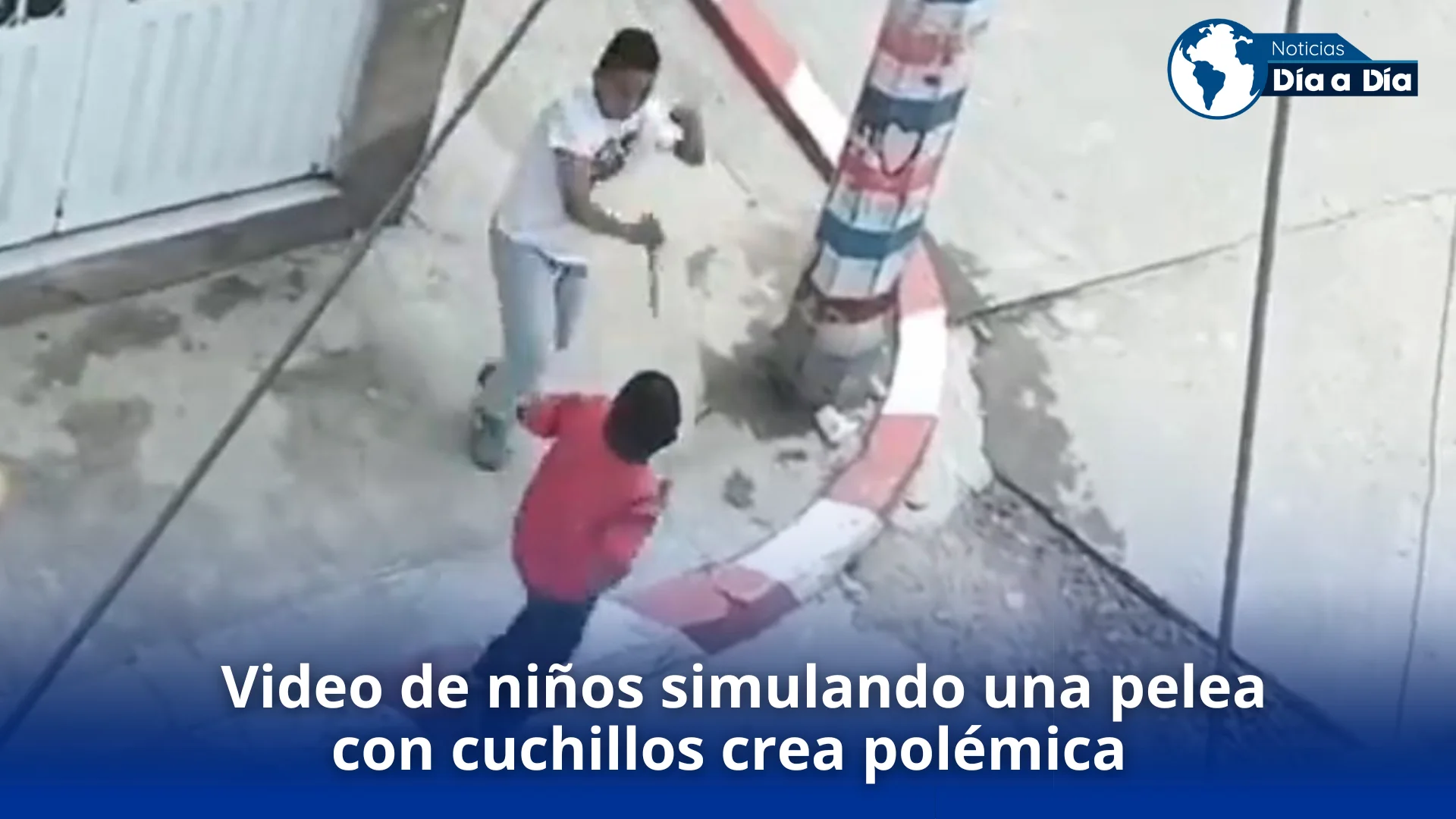 Polémica en Soacha por video de niños simulando una pelea con cuchillos ...